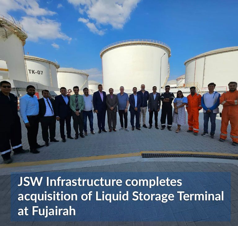 JSW - JSW Infrastructure completes acquisition of Liquid Storage ...